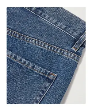 GOLDSIGN Edgar Pleated High-rise Wide-leg Jeans