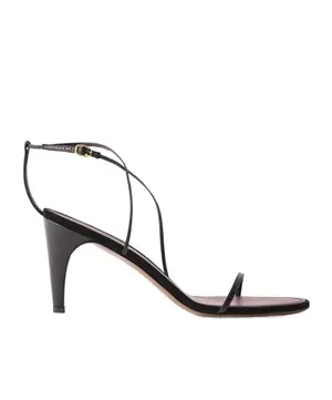 NEOUS Leather Heeled Sandals With Gold-tone Buckles - No