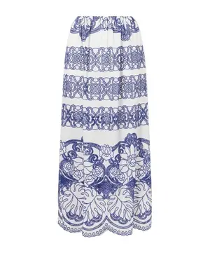 Borgo De Nor Belan Scalloped Broderie Anglaise Cotton-blend Maxi Skirt - No