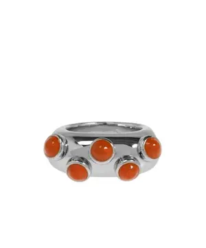 Marni Embellished Ring With Orange Details