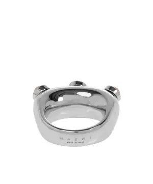 Marni Embellished Ring With Orange Details