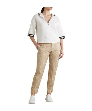 Bogner Tesja Cropped Printed Shell Straight-leg Golf Pants