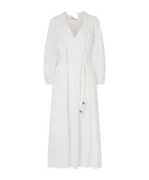 Lisa Marie Fernandez Embellished Cotton-voile Midi Dress - No