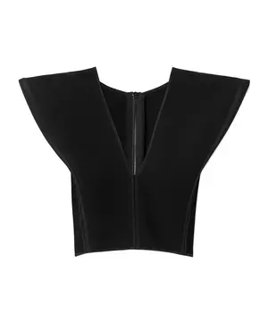 Maticevski Deep V-neck Top With Cap Shoulders - No
