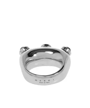 Marni Embellished Ring With Domed Details