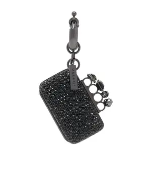 Alexander McQueen Knuckle Clutch Charm Bag Charm - Black