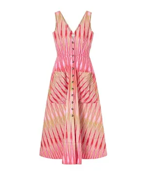 Saloni Button Detailed Day Dresses