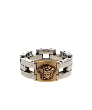 Versace Medusa Link Ring - Silver