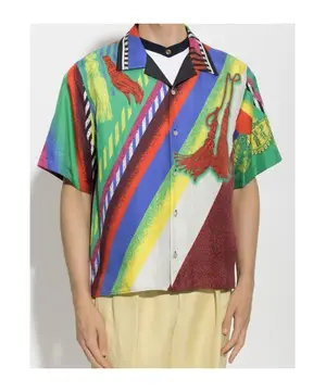 Versace Pattern-printed Short-sleeved Shirt