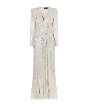 Jenny Packham Eve Sequined Tulle Gown - No