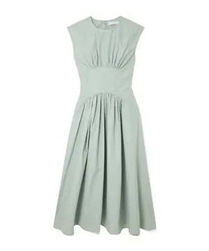 Proenza Schouler Nyssa Gathered Shell Midi Dress - No