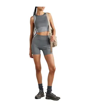 On Studio Ribbed Stretch Recycled Shorts