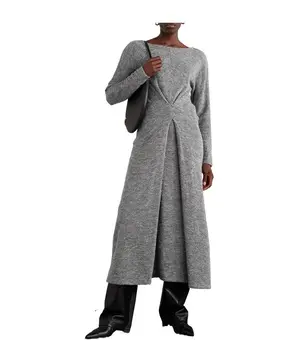 Proenza Schouler Pleated Bouclé Midi Dress