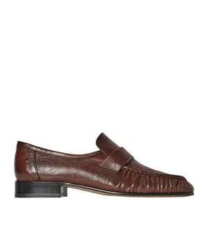 THE ROW Soft Loafers - Chestnut