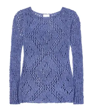 THE ELDER STATESMAN Cashmere And Linen-blend T-shirt - Blue