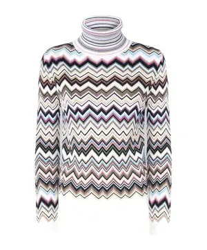 Missoni Zigzag Roll-neck Sweater