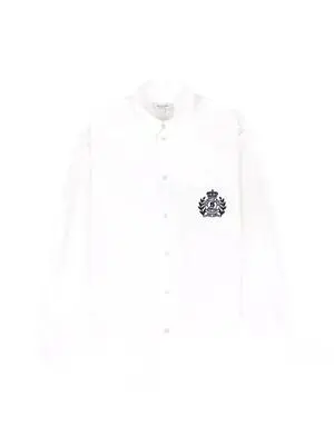 SPORTY & RICH Ny Crest Oversized Shirt - White