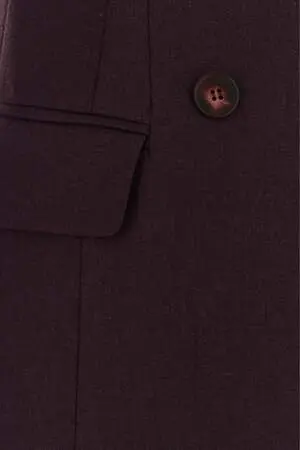 LE SULLY STUDIO Double-breasted Stretch Flannel Blazer