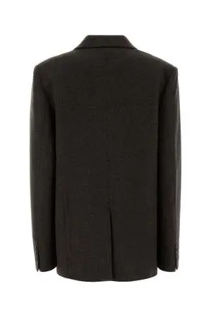LE SULLY STUDIO Dark Stretch Wool Blend Blazer