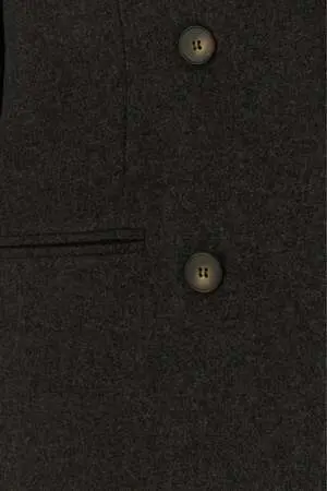 LE SULLY STUDIO Dark Stretch Wool Blend Blazer