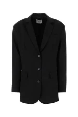 LE SULLY STUDIO Stretch Wool Blend Blazer - Black