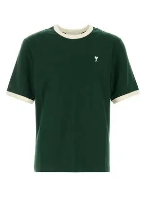 AMI Paris Bottle Cotton T-shirt - Green