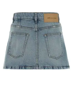 AMI Paris Denim Mini Skirt