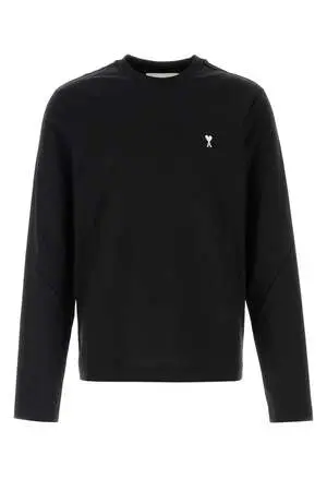 AMI Paris Cotton T-shirt - Black