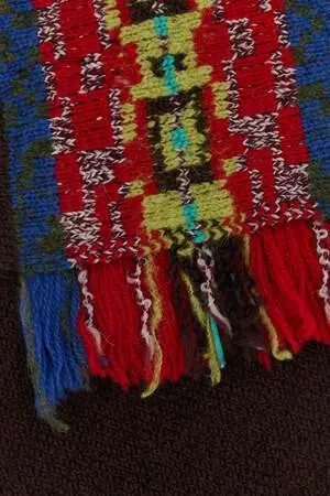 Dries Van Noten Embroidered Wool Blend Marka Scarf