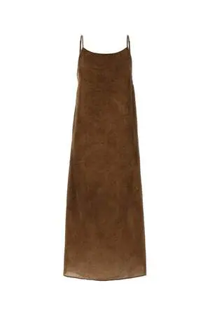 UMA WANG Viscose Blend Anaya Dress - Brown