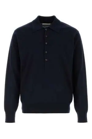 Dries Van Noten Navy Wool Muano Sweater - Blue