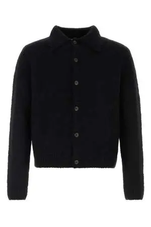 Dries Van Noten Alpaca Blend Moro Cardigan - Black
