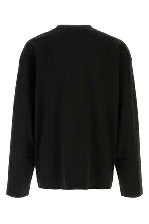Dries Van Noten Cotton Oversize Hegland T-shirt - Black