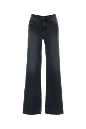 LOIS Slate Stretch Denim Lorna Wide-leg Jeans - Black