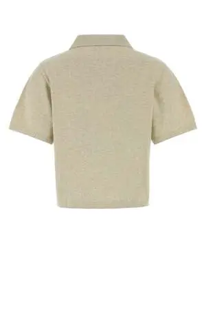 Isabel Marant Étoile Melange Cotton Blend Althea Polo Shirt - Light Brown