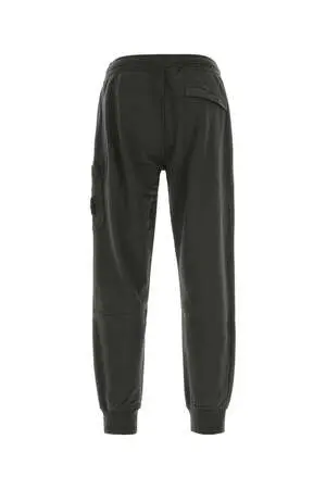 Stone Island Charcoal Cotton Joggers