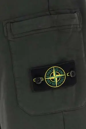 Stone Island Charcoal Cotton Joggers