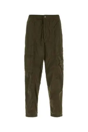 Stone Island Olive Nylon Cargo Pant - Green