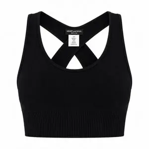 HEART AND SOUL Axis Cross-back Activewear Crop Top