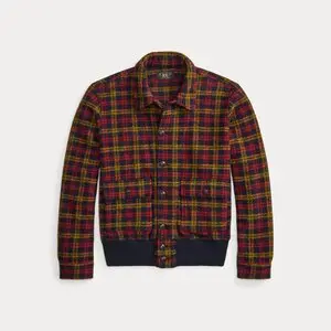 Ralph Lauren Wool-blend Flight Jacket - Red/multi