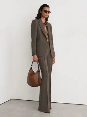 REISS Gabi Petite Puppytooth Single-breasted Suit Blazer