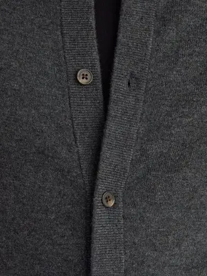REISS Stoke Cardigan - Charcoal Grey