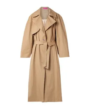 THE ELDER STATESMAN Classic Trench Coat - Camel
