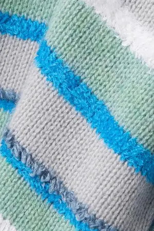 THE ELDER STATESMAN Striped Cashmere Blend Sweater