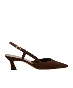 STUART WEITZMAN Vinnie 50 Slingback Pump - Walnut Brown
