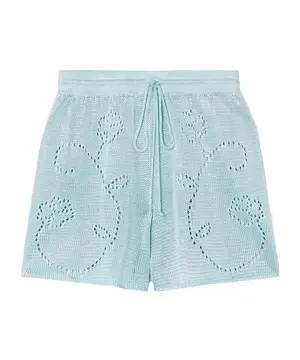 Calle Del Mar Pointelle-knit Shorts - No