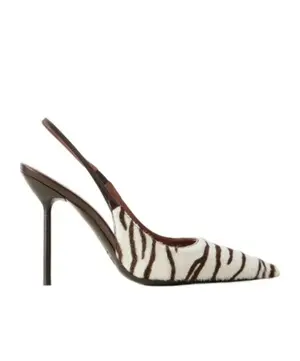 Paris Texas Zebra-print High Heels - Brown
