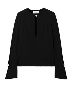 Brandon Maxwell Cutout Stretch-jersey Top - No