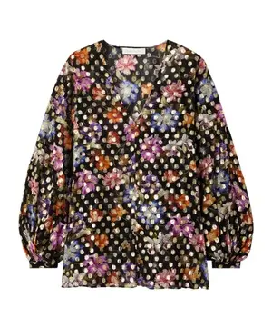 Borgo De Nor Embroidered Floral Blouse - No