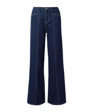 Johanna Ortiz High-waisted Wide-leg Jeans - Black